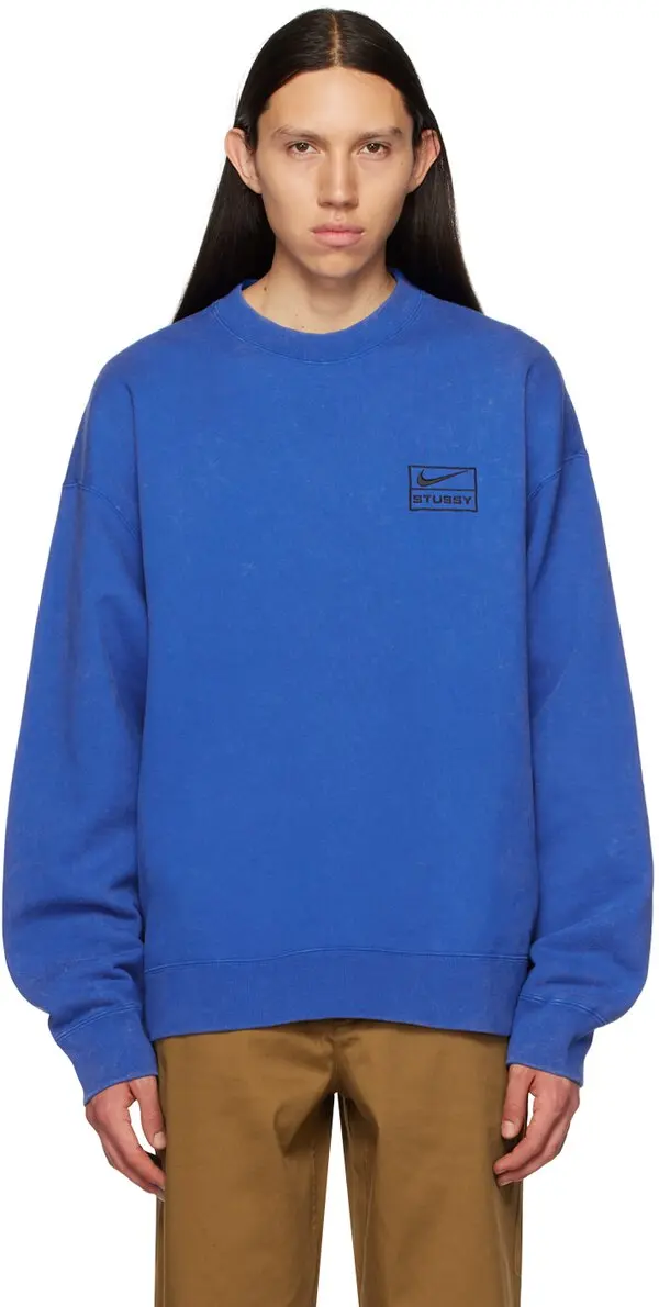 トップス Stussy x Nike Acid Wash Crew \"Blue Stussy x Nike Acid Wash Crew Blue XS-XXL Japan Size | eBay